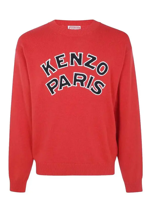 Kenzo Embroidered Logo Sweatshirt - Red