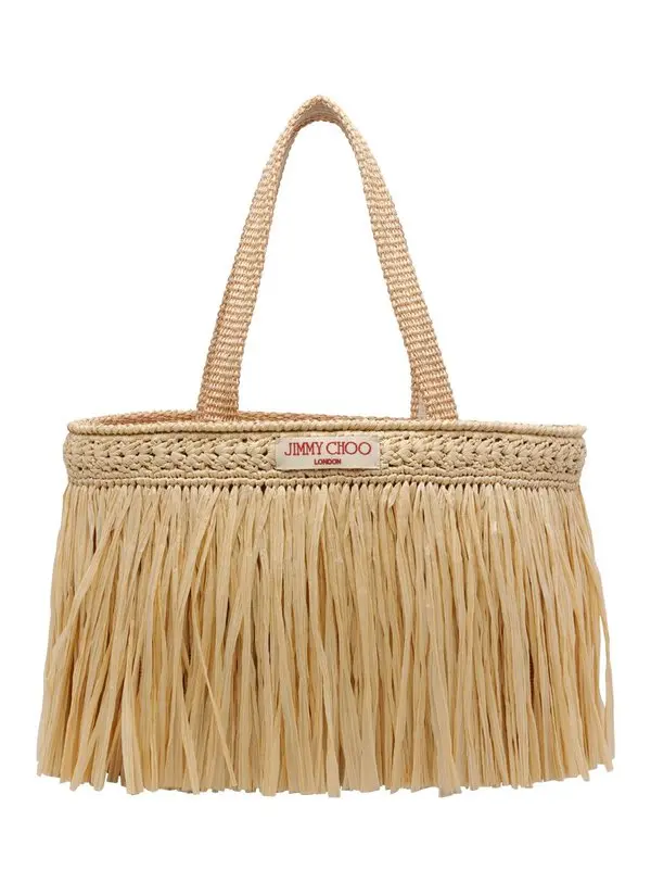 JIMMY CHOO Beach Tote Bag - Cream