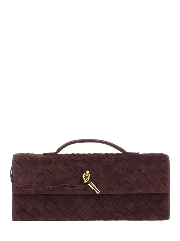 Bottega Veneta Andiamo Clutch Intrecciato 15 Cashmere Calf - Multicolor
