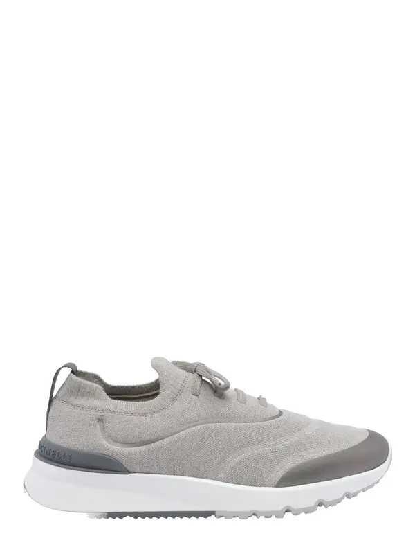 Brunello Cucinelli Techno Cotton Runner Sneakers - Gray