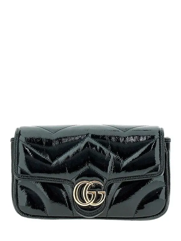 Gucci Gg Marmont Mini Bag With Cardholder - Black
