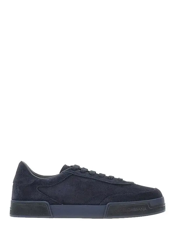 Dolce & Gabbana Portofino Light Suede Leather Sneakers - Blue