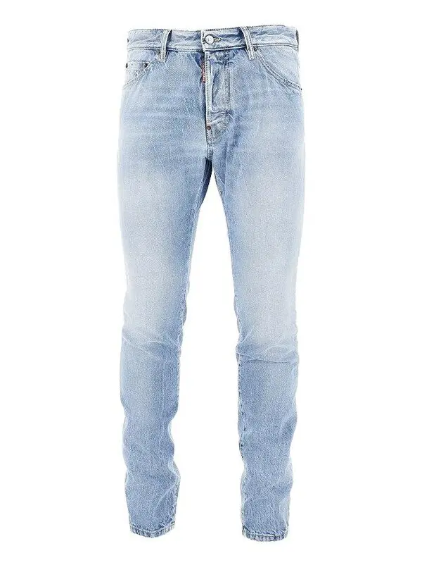 Dsquared2 Distressed Denim Teddy Jeans - Blue