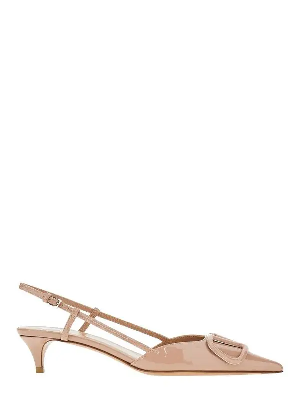 Valentino Garavani Patent Leather Slingback Pumps - Pink