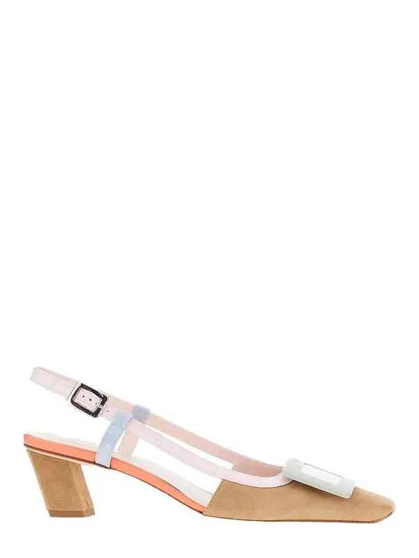 ROGER VIVIER Belle Vivier Slingback Pumps - Multicolor