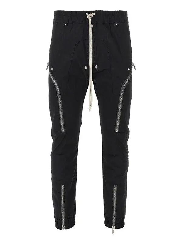Rick Owens Stretch Cotton Heizer Cargo Pants - Black