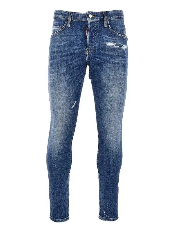 Dsquared2 Stretch Denim Skater Jeans - Blue