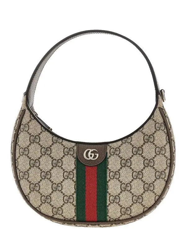 Gucci Gg Supreme Ophidia Small Bag - Brown