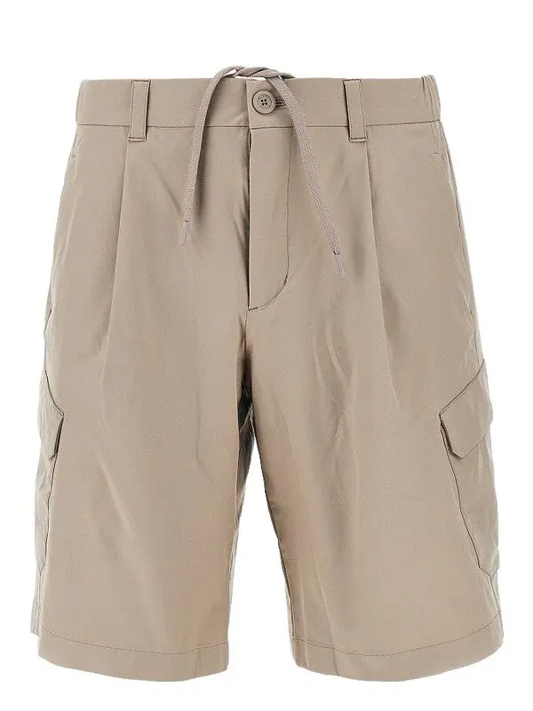 Herno Nylon Dive Cargo Shorts - Cream