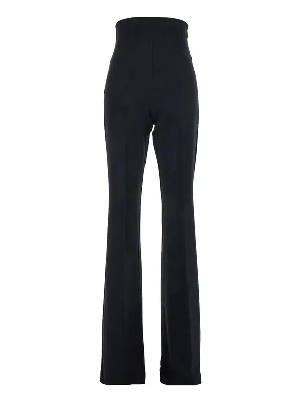 Sportmax High-waisted Pants With Applied Back Pockets - Multicolor