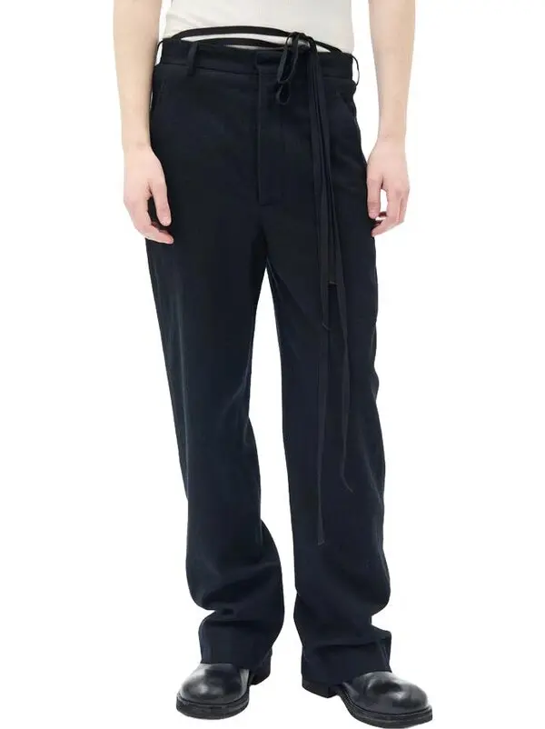 ANN DEMEULEMEESTER Tailored Trousers - Black