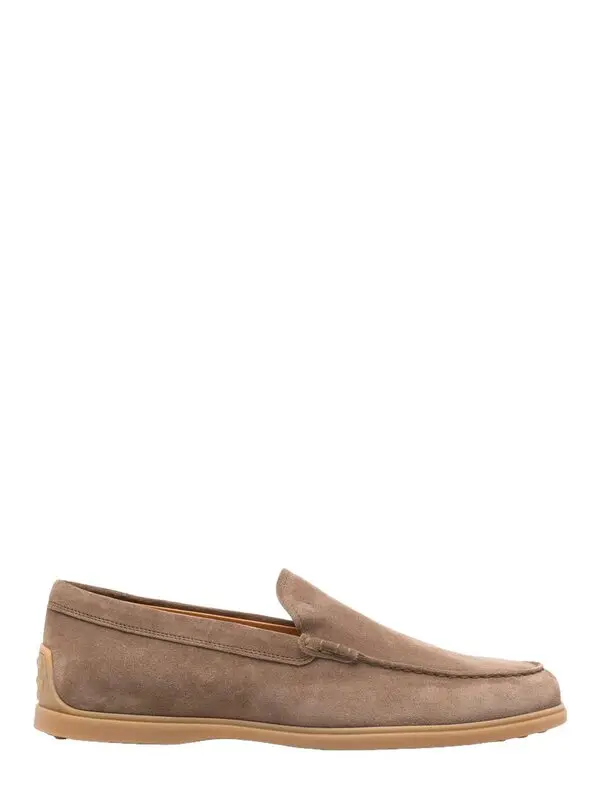 TOD'S Suede Loafers - Cream