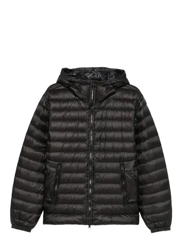 C.P. COMPANY Padded Zip-up Jacket With Goggle Lenses - Black