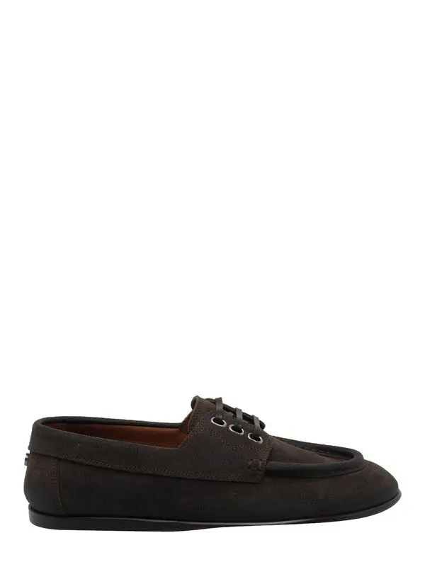 Dolce & Gabbana Calf Leather Derby Lace-up Shoes - Brown