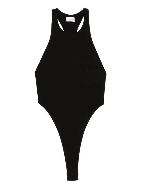 Andamane Racerback High-cut Bodysuit - Gray