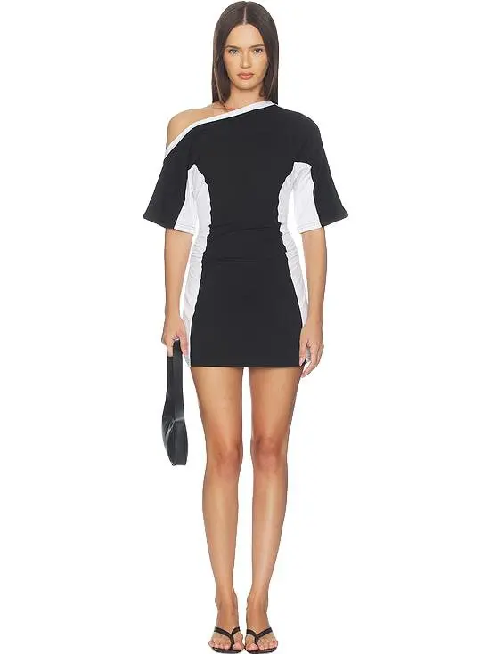 SNDYS. Orsino Off Shoulder Mini Dress - Black