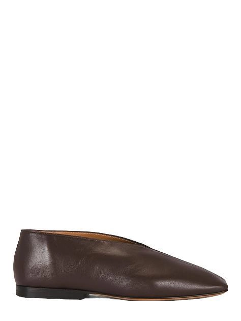MANSUR GAVRIEL Square Soft V Flat - Chocolate