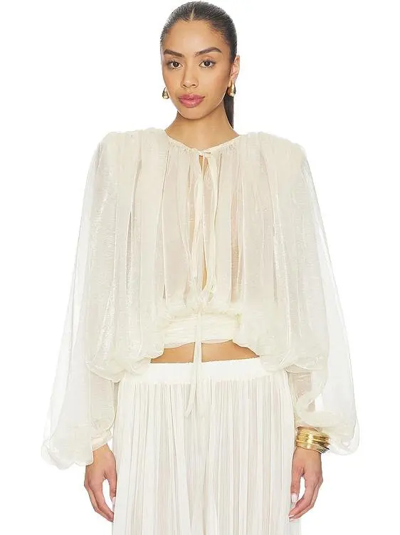 BRONX BANCO Calia Chiffon Blouse - Cream
