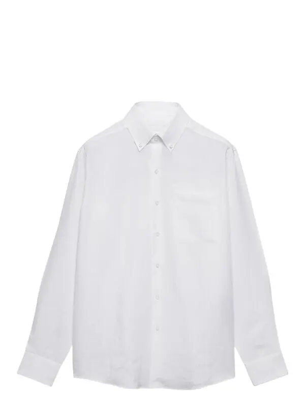 Prada Loose Fit Long-sleeved Shirt - White