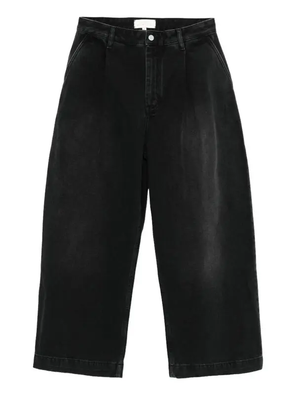 Studio Nicholson Logo Denim Trousers - Black