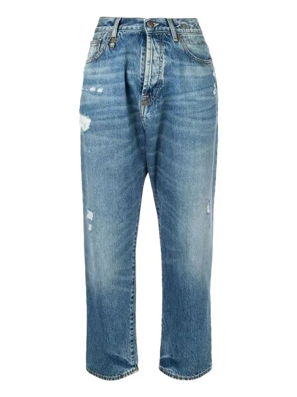 R13 Bain Vintage Boyfriend Jeans - Blue