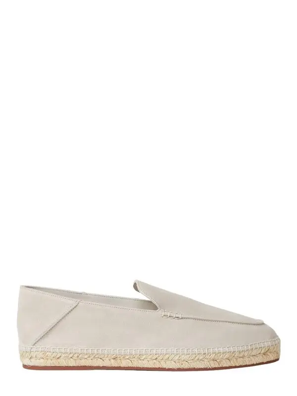 Loro Piana Suede Calfskin Espadrilles - Nude