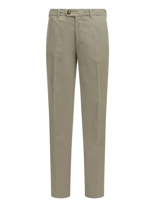 Brunello Cucinelli Corduroy Pants With Belt Loops - Gray