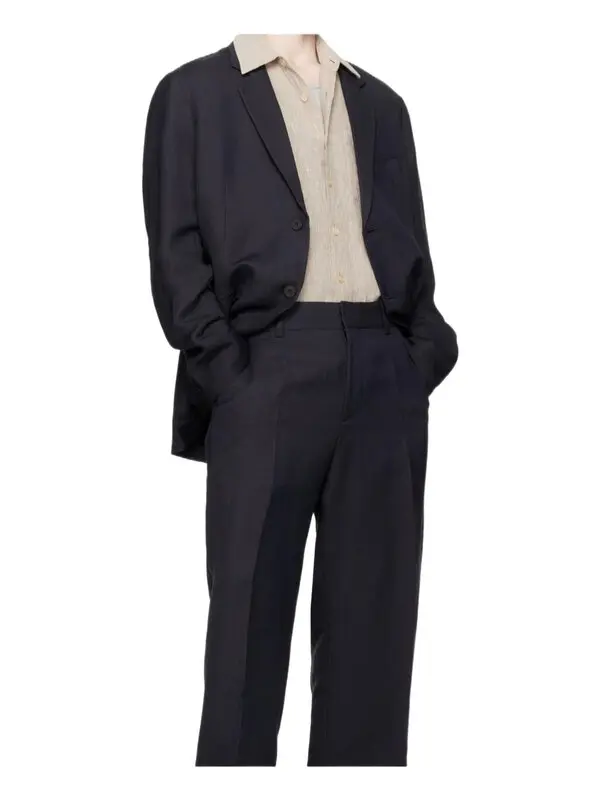 Studio Nicholson Roversi Relaxed Blazer - Deep Navy Blue