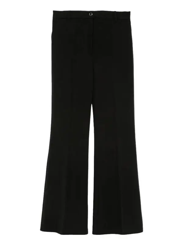 Pinko Plain-coloured Palazzo Trousers - Black
