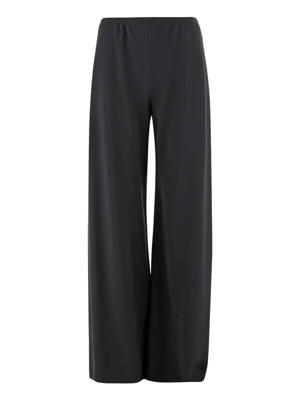 THE ROW Wide-leg Casual Trousers - Black