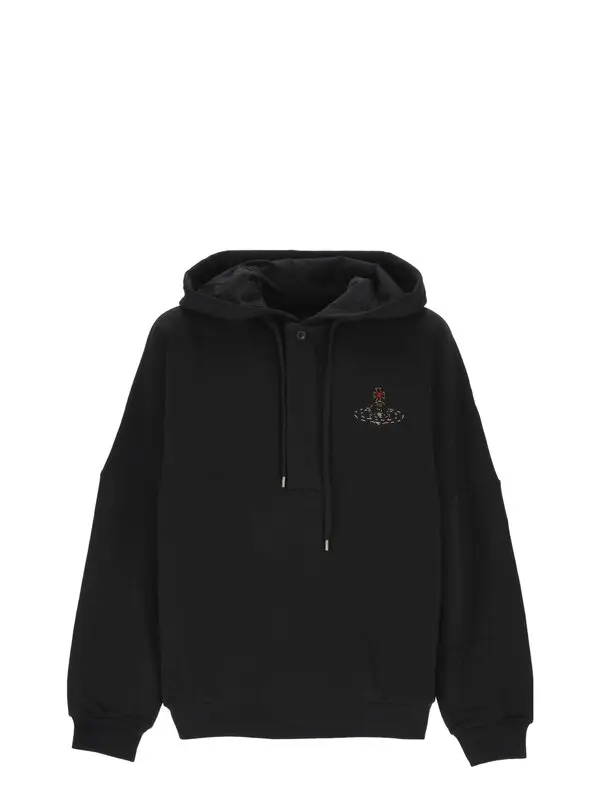 VIVIENNE WESTWOOD Batwing Logo Hoodie - Black