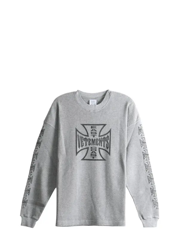 Vetements Long-sleeved Crewneck Sweatshirt - Gray