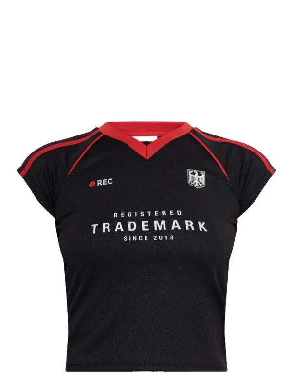 Vetements Printed Sports T-shirt - Black