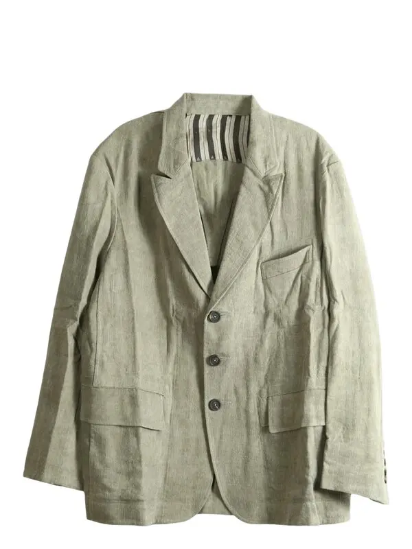 ZIGGY CHEN Jacquard Three-buttoned Jacket - Nude