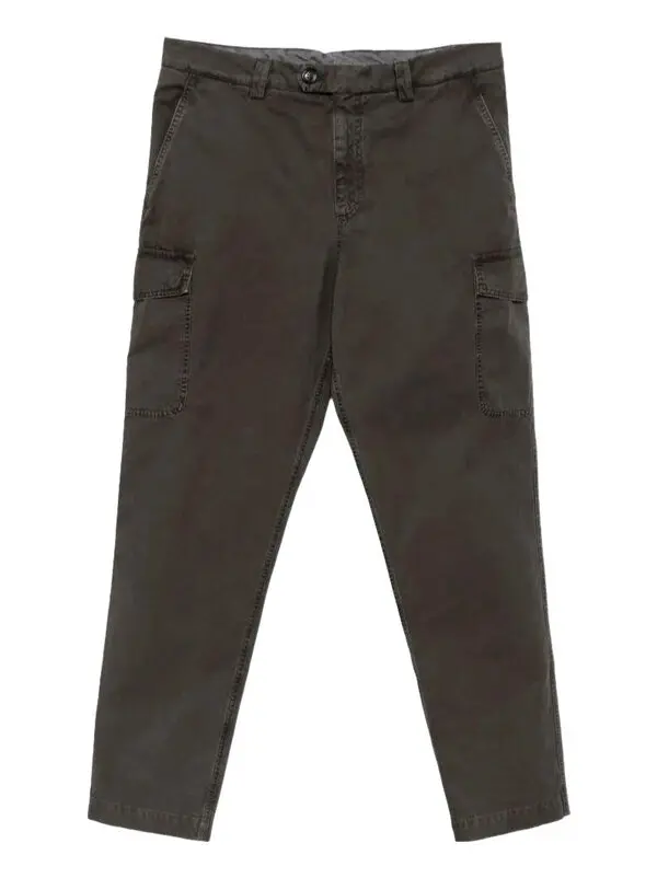 Brunello Cucinelli Cargo Pocket Straight Leg Trousers - Black