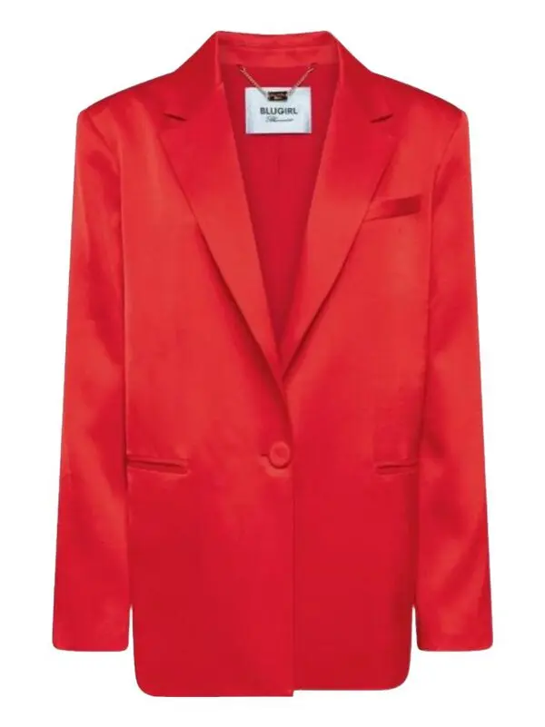 BLUGIRL Long Sleeve Blazer - Red