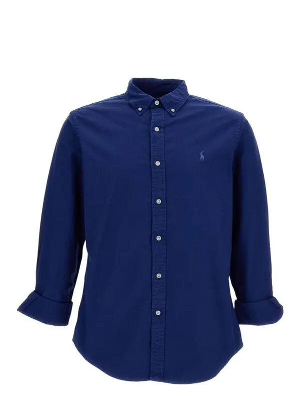 Polo Ralph Lauren Garment-dyed Oxford Shirt - Blue