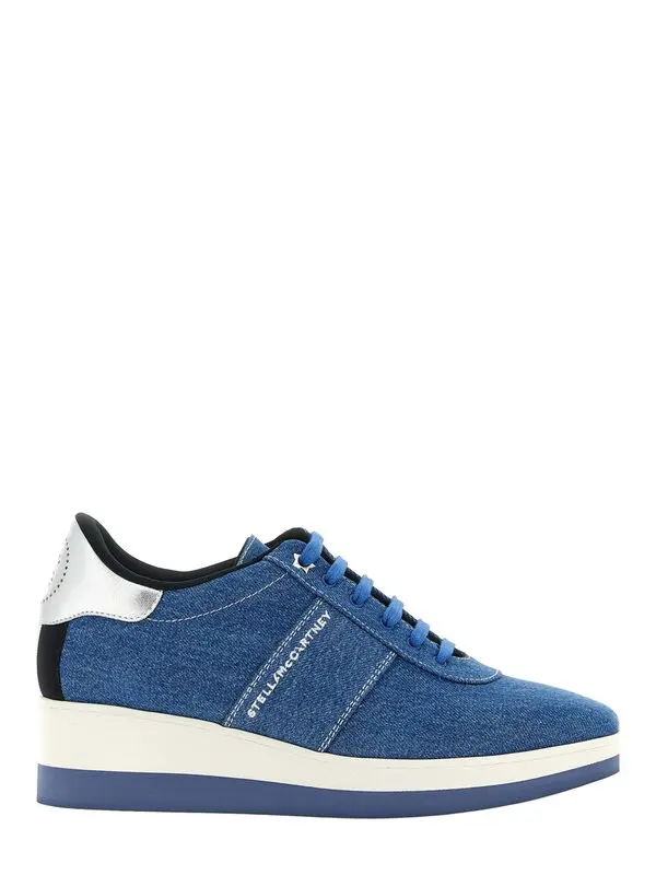 Stella McCartney Sneakelyse Wedge Sneakers - Blue