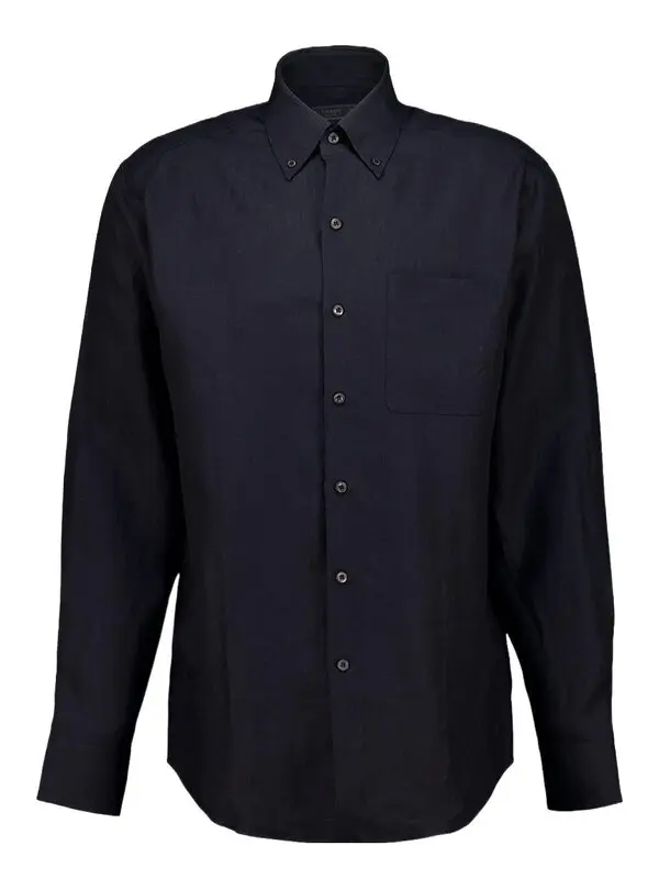 Prada Loose Fit Long-sleeved Shirt - Black
