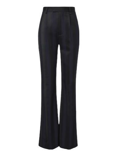 VIVIENNE WESTWOOD Ray Striped Virgin Wool Flared Pants - Blue
