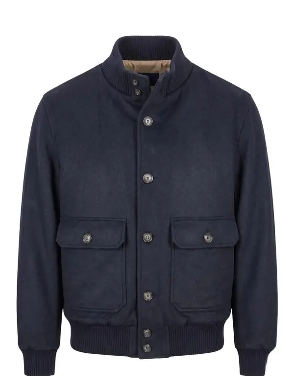 BARBA NAPOLI Long Sleeve Jacket - Blue