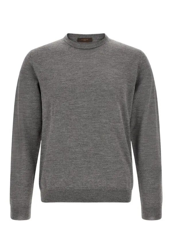 ZANONE Crew Neck Long Sleeve Knitted Sweater - Grey