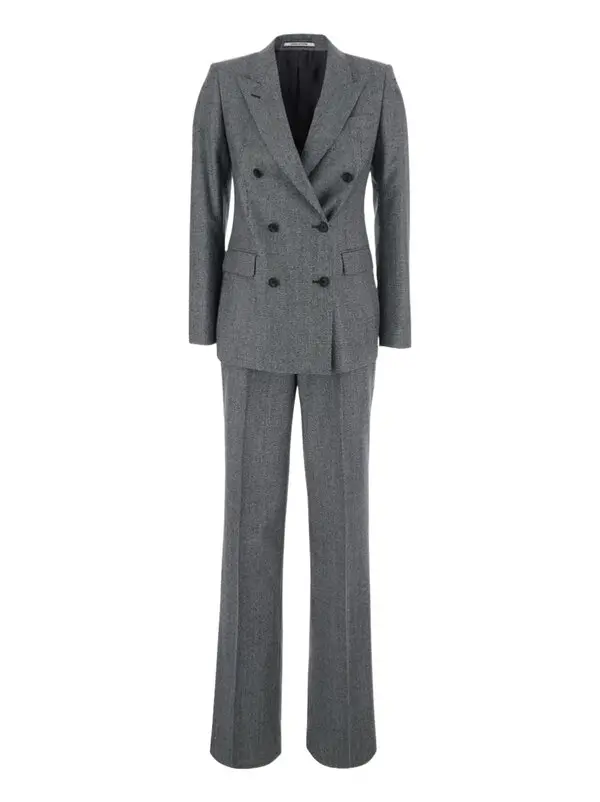 Tagliatore Double-breasted Suit And Trousers Set - Grey