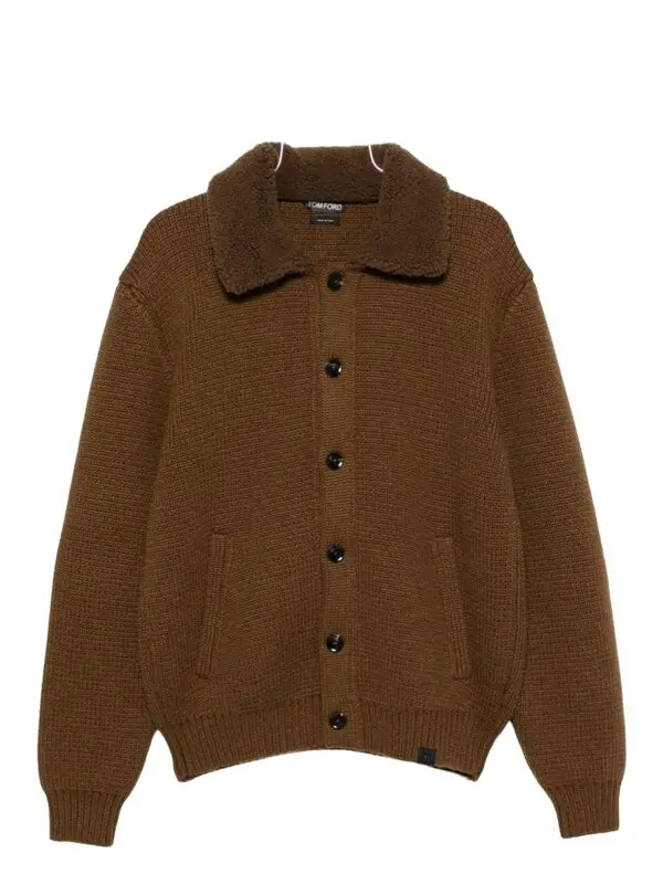 TOM FORD Buttoned Knit Cardigan - Brown