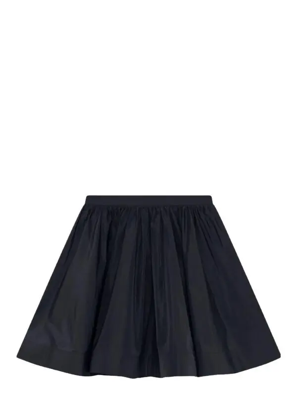 MSGM Pleated A-line Mini Skirt - Black