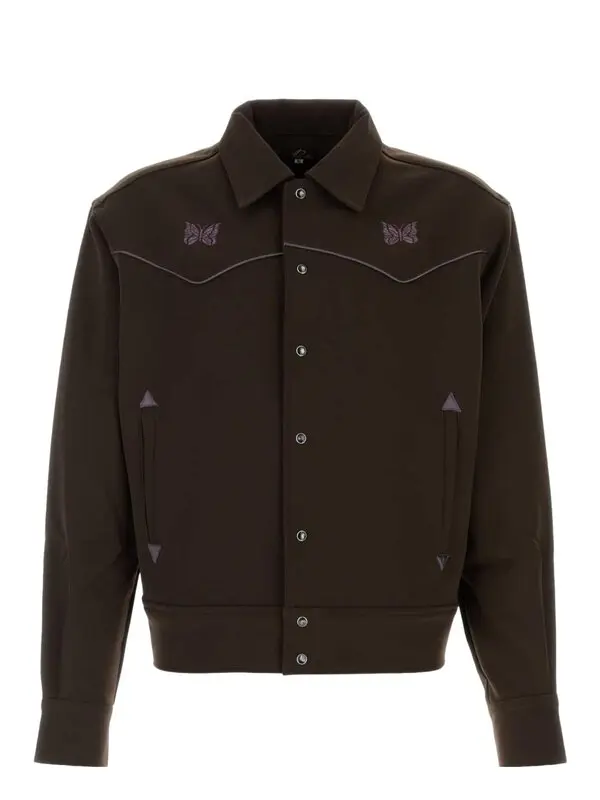 Needles Embroidered Piped Jacket - Black