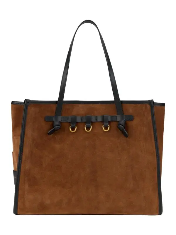 GIANNI CHIARINI Double Handle Tote Bag - Brown