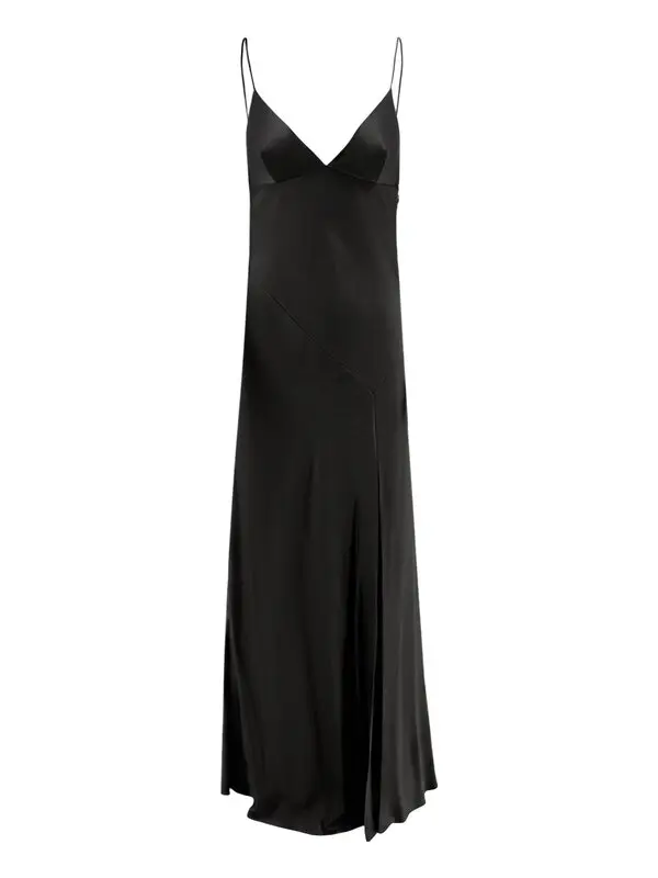 Alberta Ferretti Slip Dress - Black