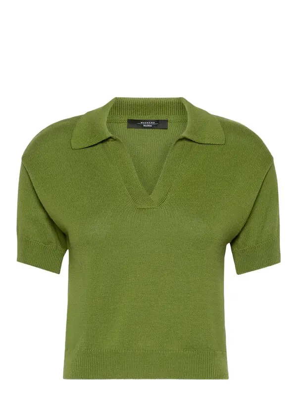 Max Mara Short-sleeve Knit Polo - Green