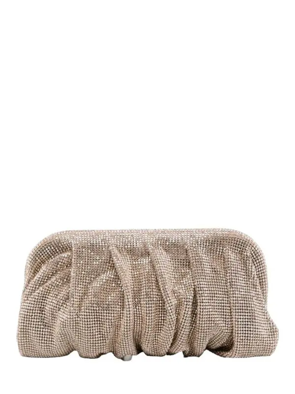 Benedetta Bruzziches Crystal Embellished Clutch - Nude